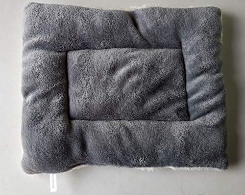 NA PAWSINSIDE Guinea Pig Bed Small Animals Winter Cage Bed Warm Fleece Pad Mat for Bunny, Guinea-Pigs, Ferrets, Hamsters, Chinchillas and Hedgehogs (Large, Grey)