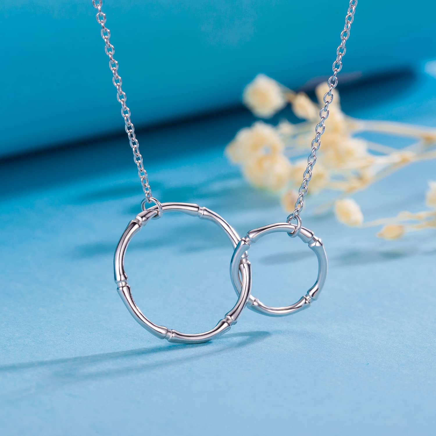 Annamate 925 Sterling Silver Necklace for Women, Thank You Gift, Teacher Appreciation Gift