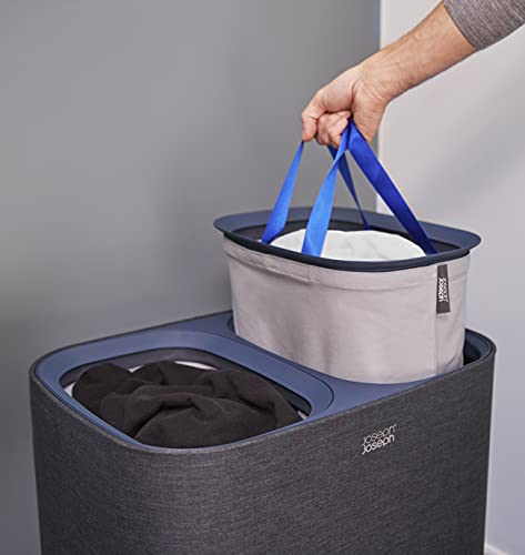 Joseph Joseph Tota 90-litre Laundry Hamper Separation Basket with Lid - Black