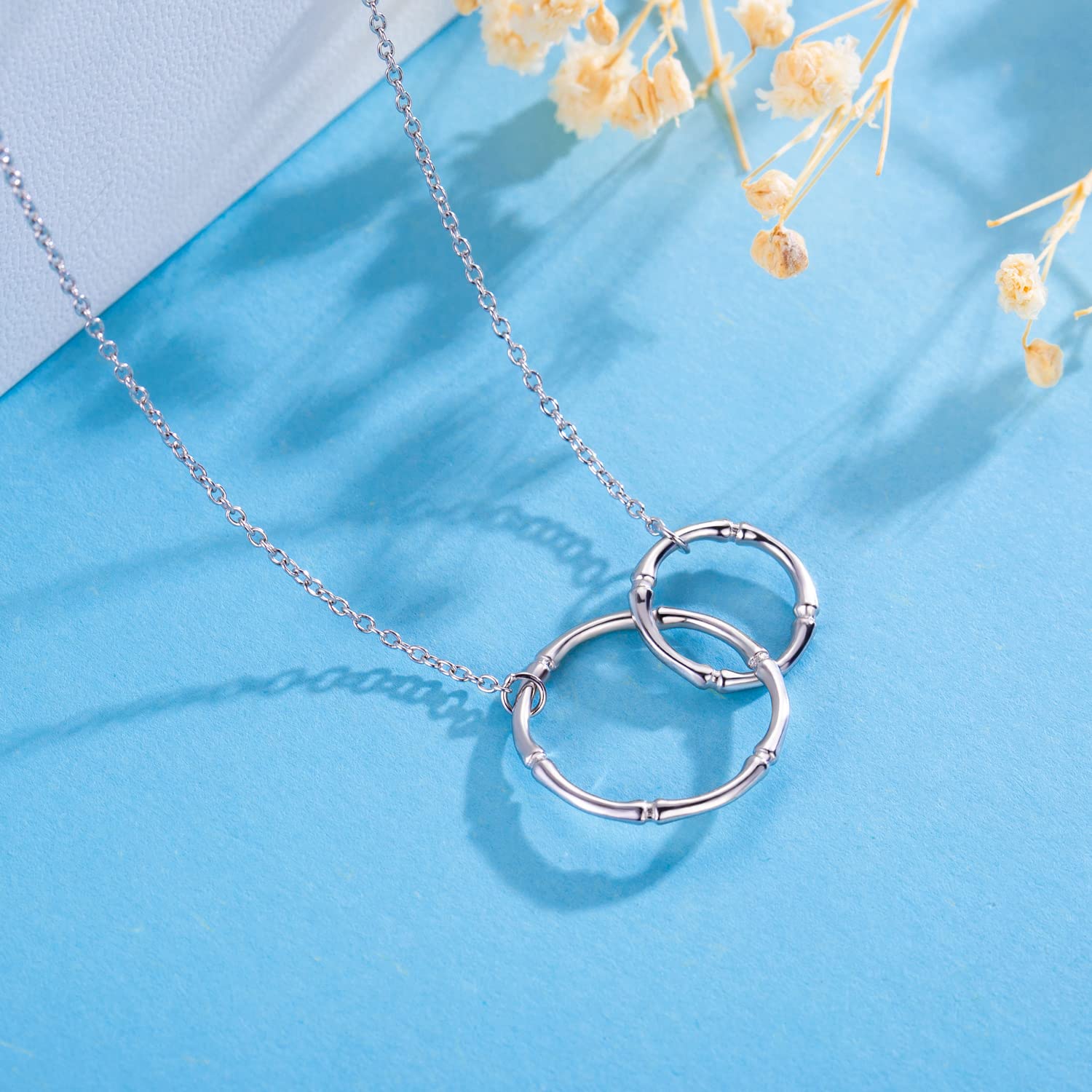 Annamate 925 Sterling Silver Necklace for Women, Thank You Gift, Teacher Appreciation Gift