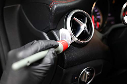 Fox Clean Car Detailing Brush Set of 3 Brushes - Interior & Exterior Car Cleaning Kit - Auto Detail Brush Tools for CarsĀ