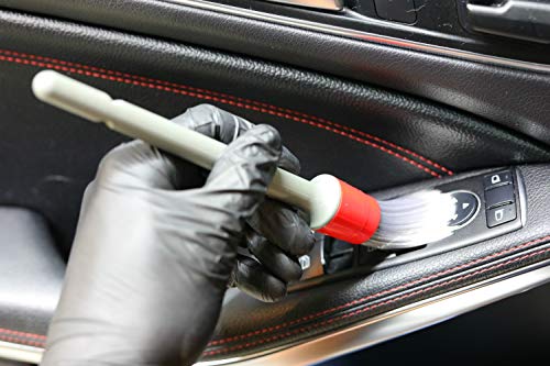 Fox Clean Car Detailing Brush Set of 3 Brushes - Interior & Exterior Car Cleaning Kit - Auto Detail Brush Tools for CarsĀ