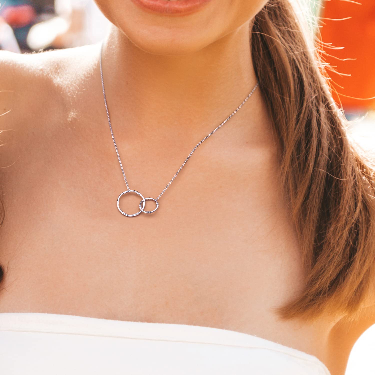 Annamate 925 Sterling Silver Necklace for Women, Thank You Gift, Teacher Appreciation Gift
