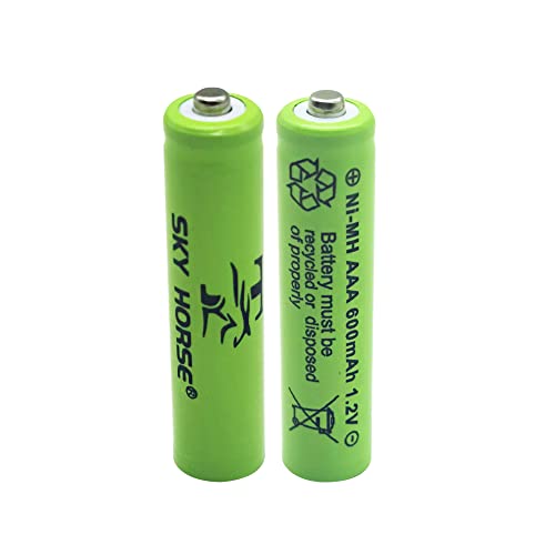 SKY HORSE AAA Rechargeable Battery Ni-MH 1.2V 600mAh for Garden Light, Solar Light,Toys, Remote Control, Mouse(8)