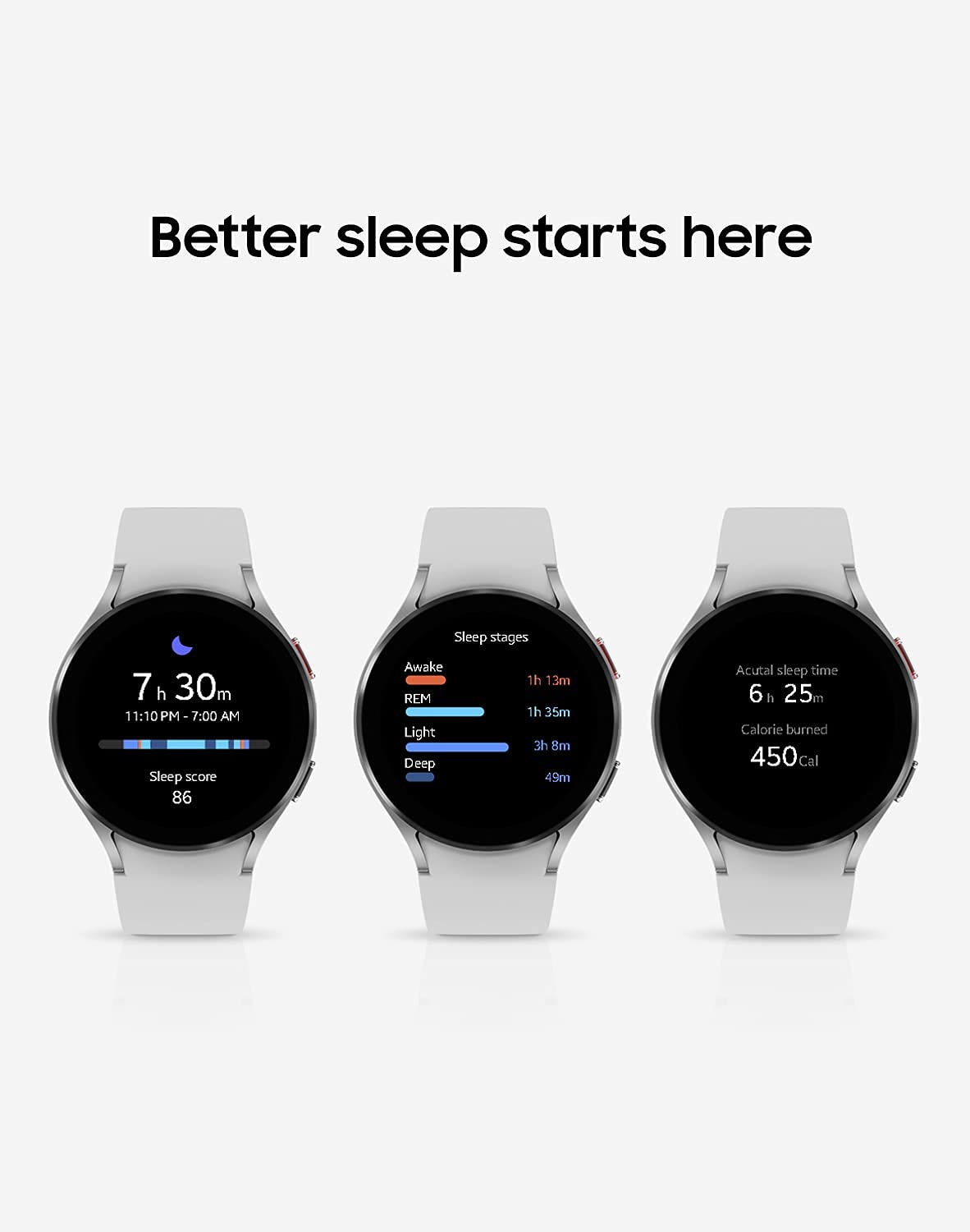 Samsung Galaxy Watch 4 Bluetooth & GPS Smartwatch, 44mm - Silver (Renewed)
