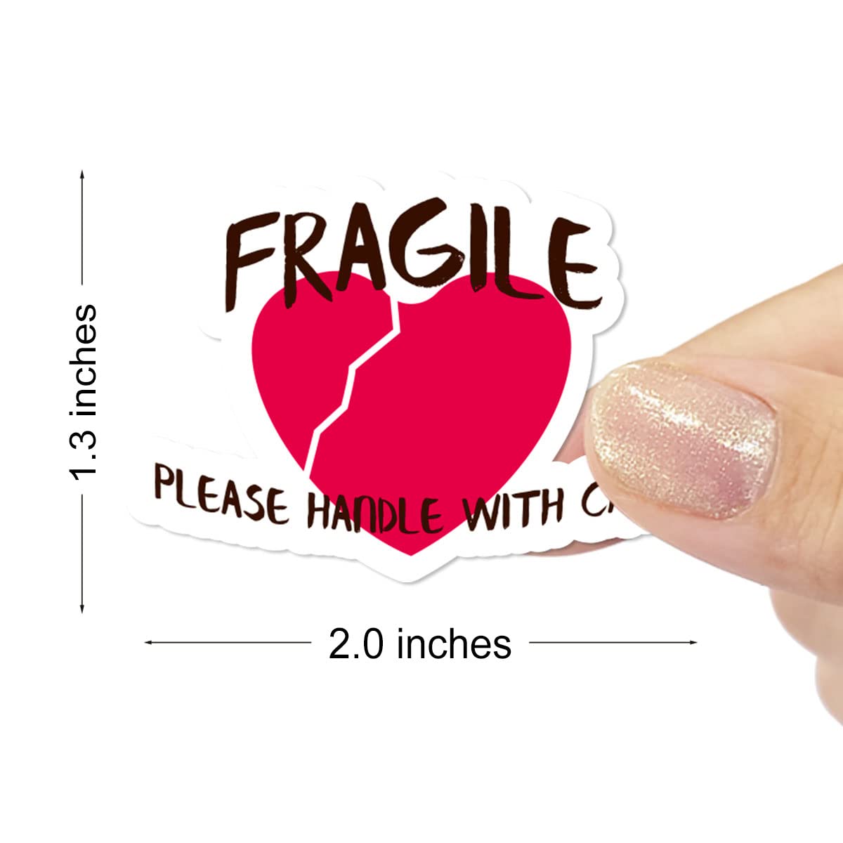 Fragile Please Handle with Care Stickers,Thank You Stickers,Handmade Stickers,Small Shop Stickers,Envelopes Stickers for Small Business, Online Retailers,Handmade Goods,500 Labels Per Roll