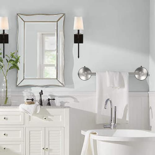 DGYB Suction Cup Towel Bar for Bathroom 17 Inch Brushed Nickel Towel Holder Stainless Steel Premium Kitchen Towel Rack Wall Mounted