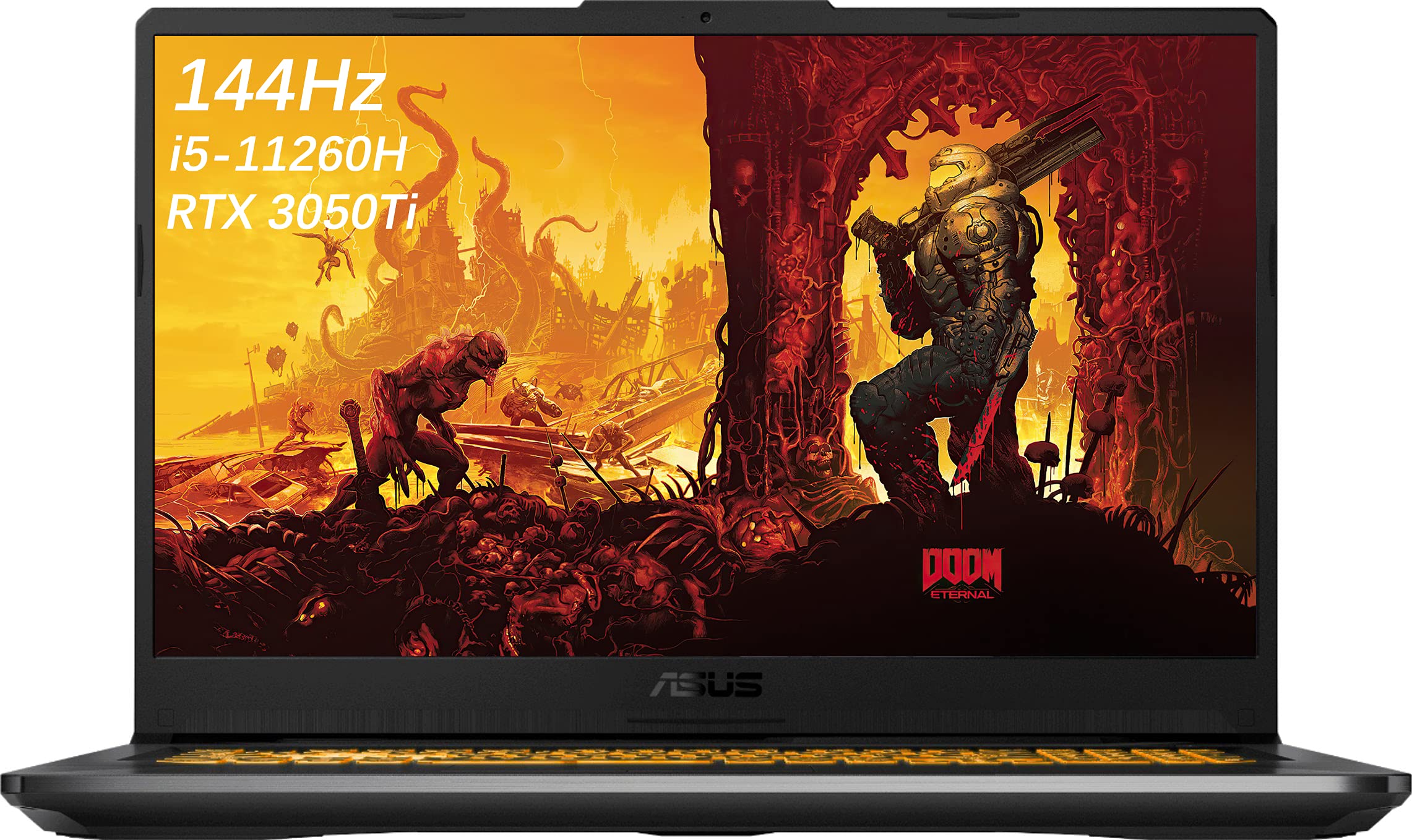 ASUS TUF F17 Gaming Laptop 17.3" FHD 144Hz IPS Display 11th Gen Intel 6-Core i5-11260H (Beats i7-8750H) 16GB RAM 1TB SSD GeForce RTX 3050 Ti 4GB RGB Backlit Keyboard USB-C WiFi6 Win10