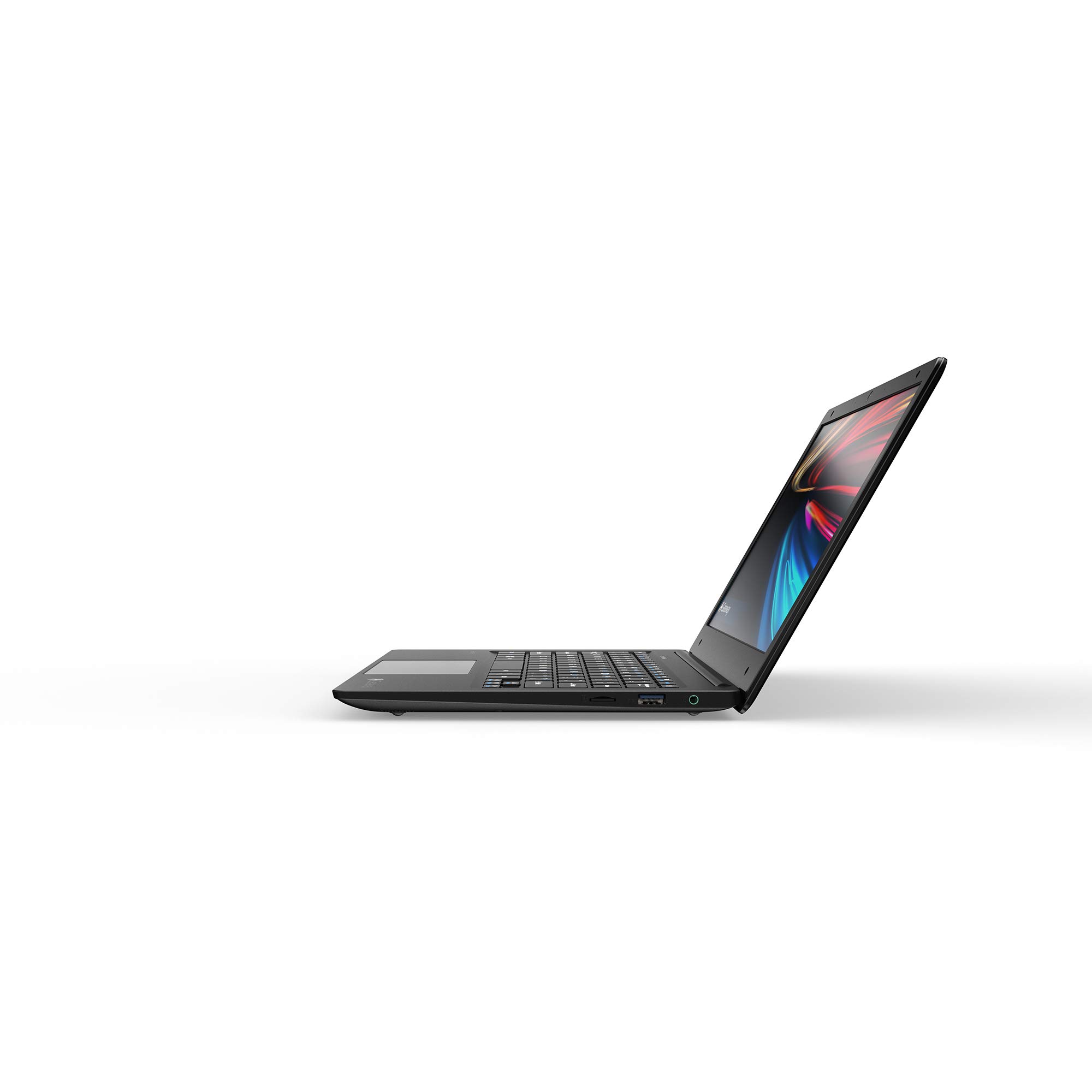 Gateway 14.1inch Ultra Slim Notebook, FHD, Intel Celeron, Dual Core, 4GB 64GB, Tuned by THX Audio, Mini HDMI, Cortana, 1MP Webcam, Windows 10 S, Microsoft 365 Personal 1-Year Included, Black(GT141BK)