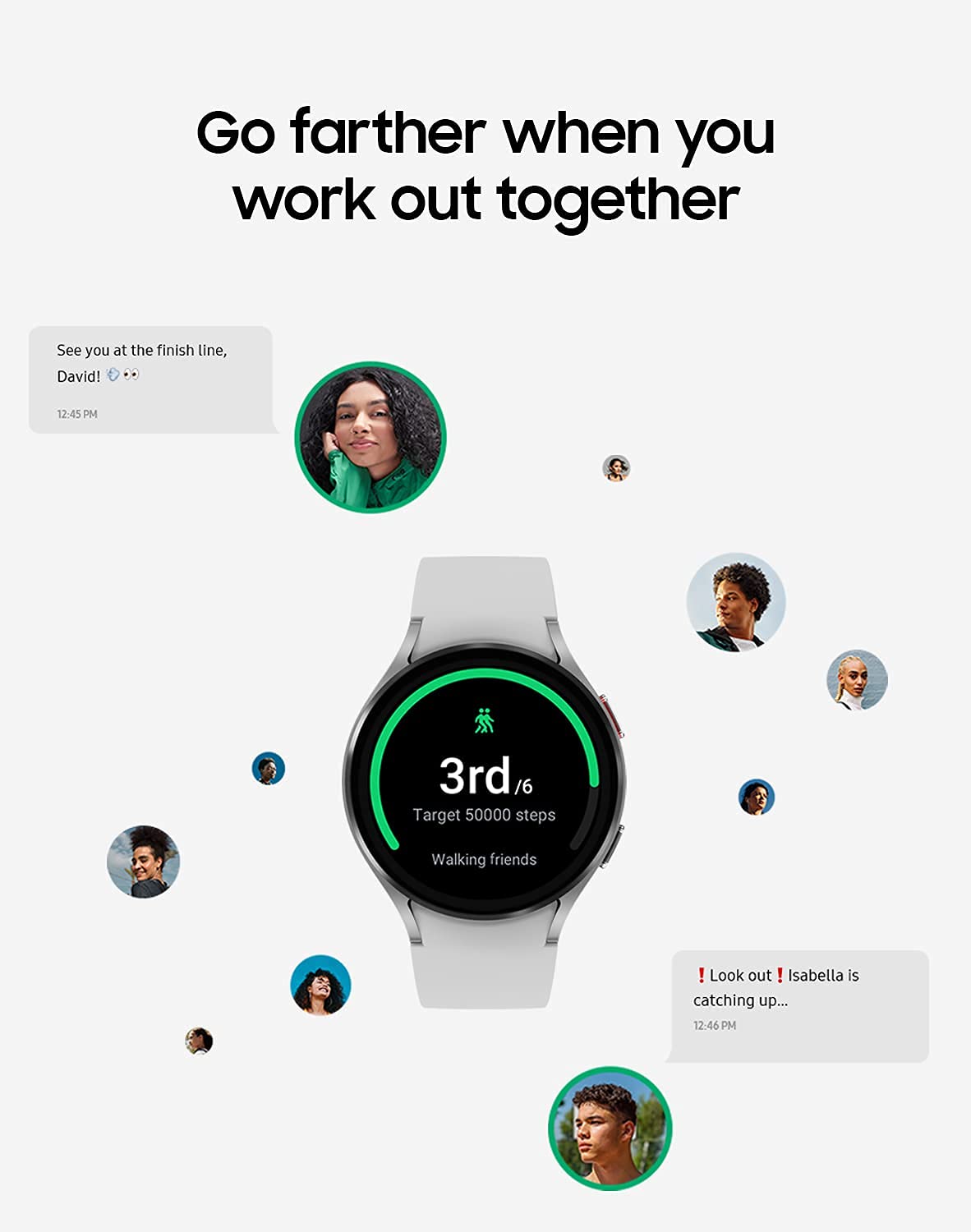 Samsung Galaxy Watch 4 Bluetooth & GPS Smartwatch, 44mm - Silver (Renewed)