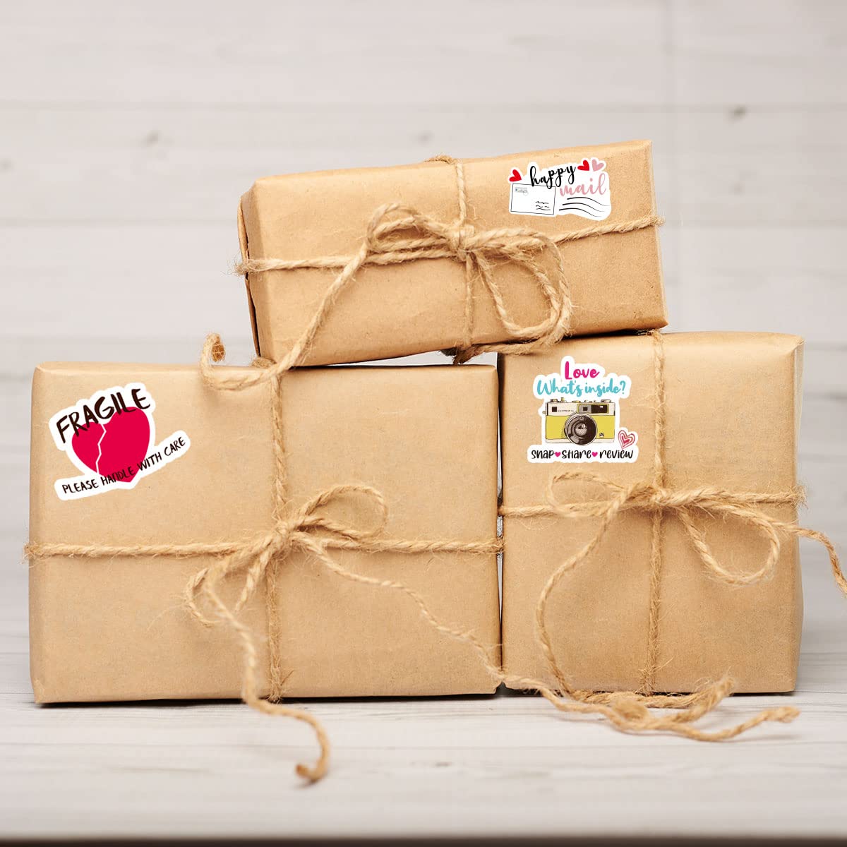 Fragile Please Handle with Care Stickers,Thank You Stickers,Handmade Stickers,Small Shop Stickers,Envelopes Stickers for Small Business, Online Retailers,Handmade Goods,500 Labels Per Roll