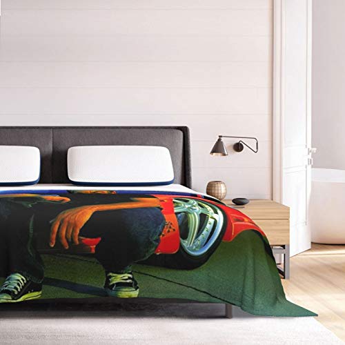 Paul Walker Blanket Comfort Warmth Soft Cozy Air Conditioning Machine Wash Blanket 3D Printing Poster Blanket All Season for Bed Sofa Couch Car 60"x50"