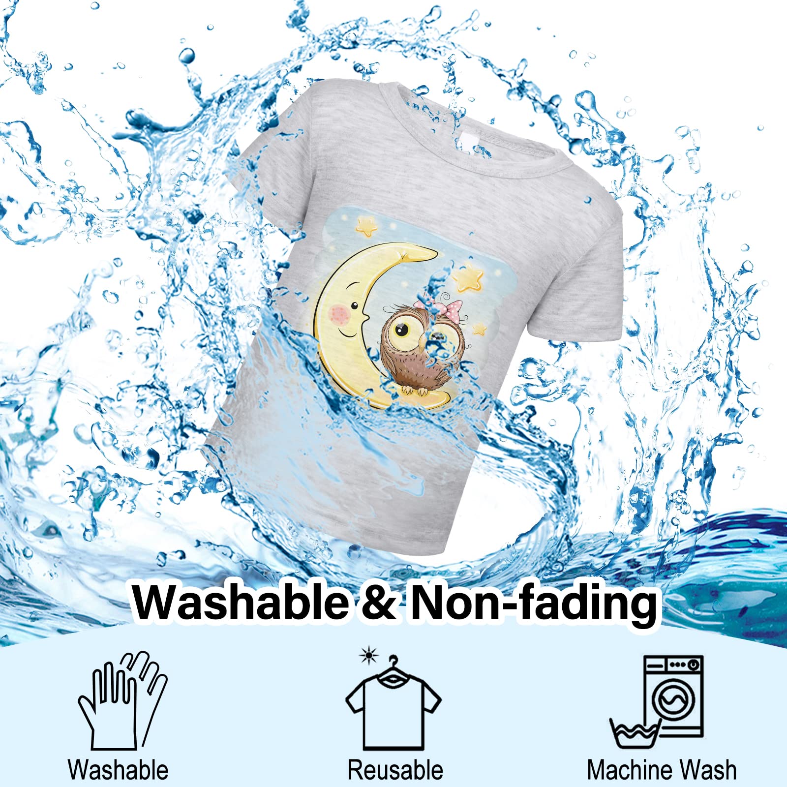 Hicarer 2 Pieces Grey Sublimation Baby T Shirts Unisex Toddler Shirts for Boy and Girl (3-6 Months)