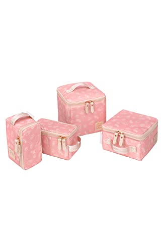 Petunia Pickle Bottom Inter-Mix 4-Piece Packing Cube Set | Portable Organization | Perfect Baby Caddy to Keep Everything Organized in Diaper Bag, Stroller or Nursery - Disney Princess