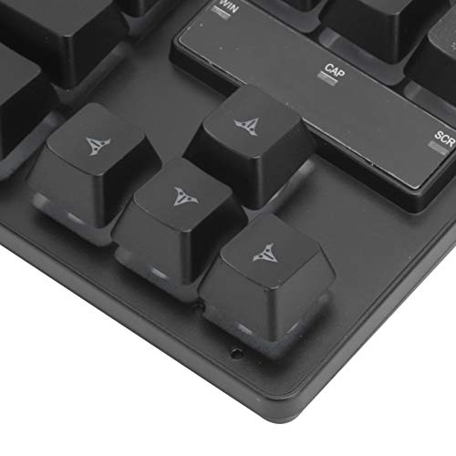 Gaming Keyboard, 87?Key USB Wired RGB Backlight Mechanical Gaming Keyboard for Desktop and Laptop Computers, with Ergonomic Floating Low-Key Cap