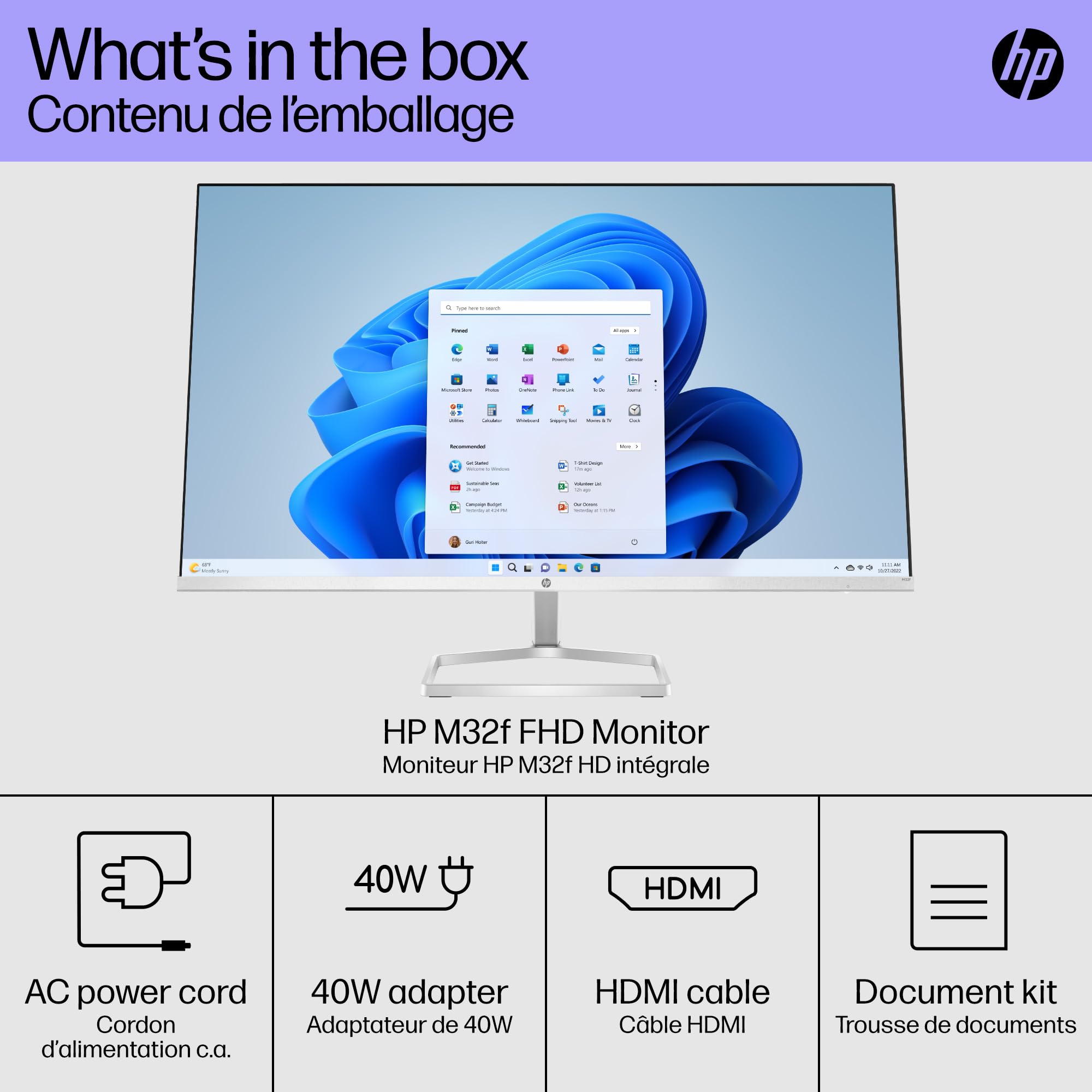 HP M32f FHD Monitor