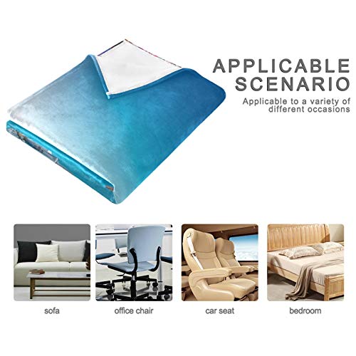Blueangle Santorini Greece Blanket Super Soft Warm Cozy Blanket Lightweight All Season Fleece Throw Blanket for Bed or Sofa, Easy Care (50 x 60 Inches)