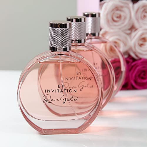 By Invitation Rose Gold from Michael Bublé Fragrances, 3.4 Fl Oz | Women’s Perfume | Pear, Rose, Praline, Vanilla Perfume | Eau de Parfum | Gift for Women | Vegan & Cruelty Free