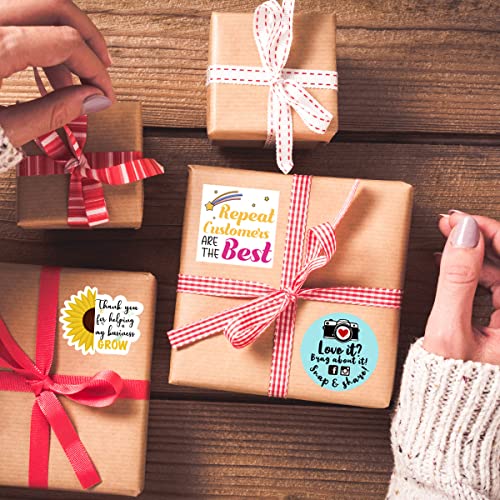 Repeat Customers are The Best Stickers,Thank You Stickers,Handmade Stickers,Small Shop Stickers,Envelopes Stickers for Small Business, Online Retailers,Handmade Goods,500 Labels Per Roll