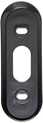 AirTech Home Automation Vertical Wedge and Base Bracket Replacement for Google Nest Hello Video Doorbell with10-Degree Downward View Compatible with Wired (Black)