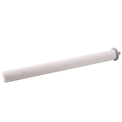 GLOGLOW Bird Perch, Wood White Bird Parrot Perch Standing Bar Pets Cage Accessory Grinding Claw Toys for Small Medium Large Birds Cockatiel Conure(2.5×30cm)