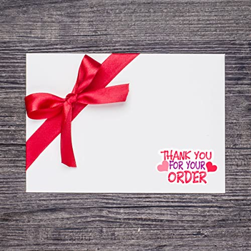 Thank You for Your Order Stickers,Thank You Stickers,Handmade Stickers,Small Shop Stickers,Envelopes Stickers for Small Business, Online Retailers,Handmade Goods,500 Labels Per Roll