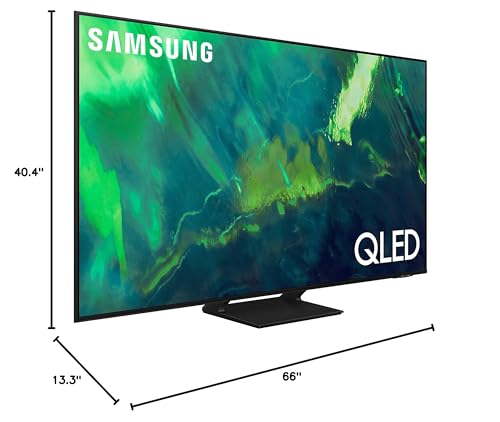 SAMSUNG QN75Q70AA 75" Class UHD High Dynamic Range QLED 4K Smart TV with a Platin MONACO-5-1-SOUNDSEND and WiSA Wireless SoundSend Transmitter (2021)(Used)