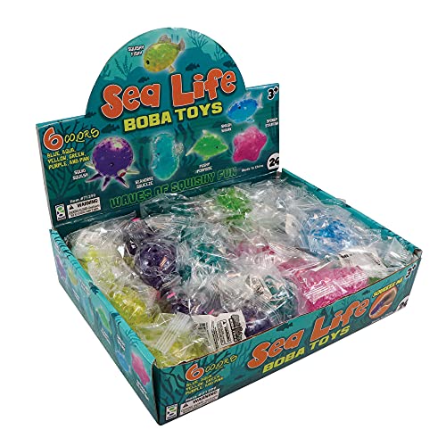 Raymond Geddes Small Sealife Boba Stress Balls (Pack of 24)
