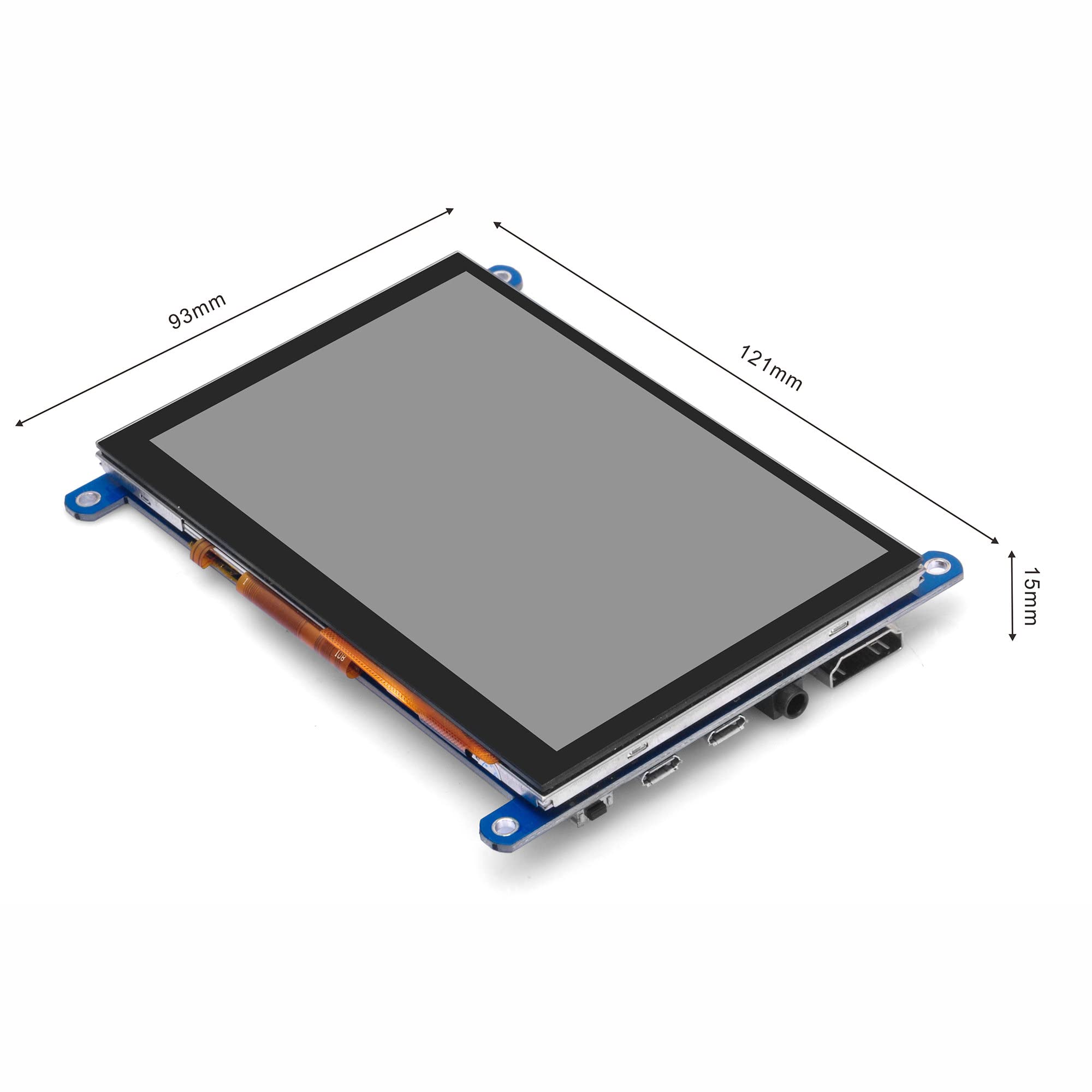 OSOYOO 5 inch HDMI Capacitive Touch Screen for Raspberry Pi 4 PC Devices Compatible with Multi OS with 3.5mm Audio Output
