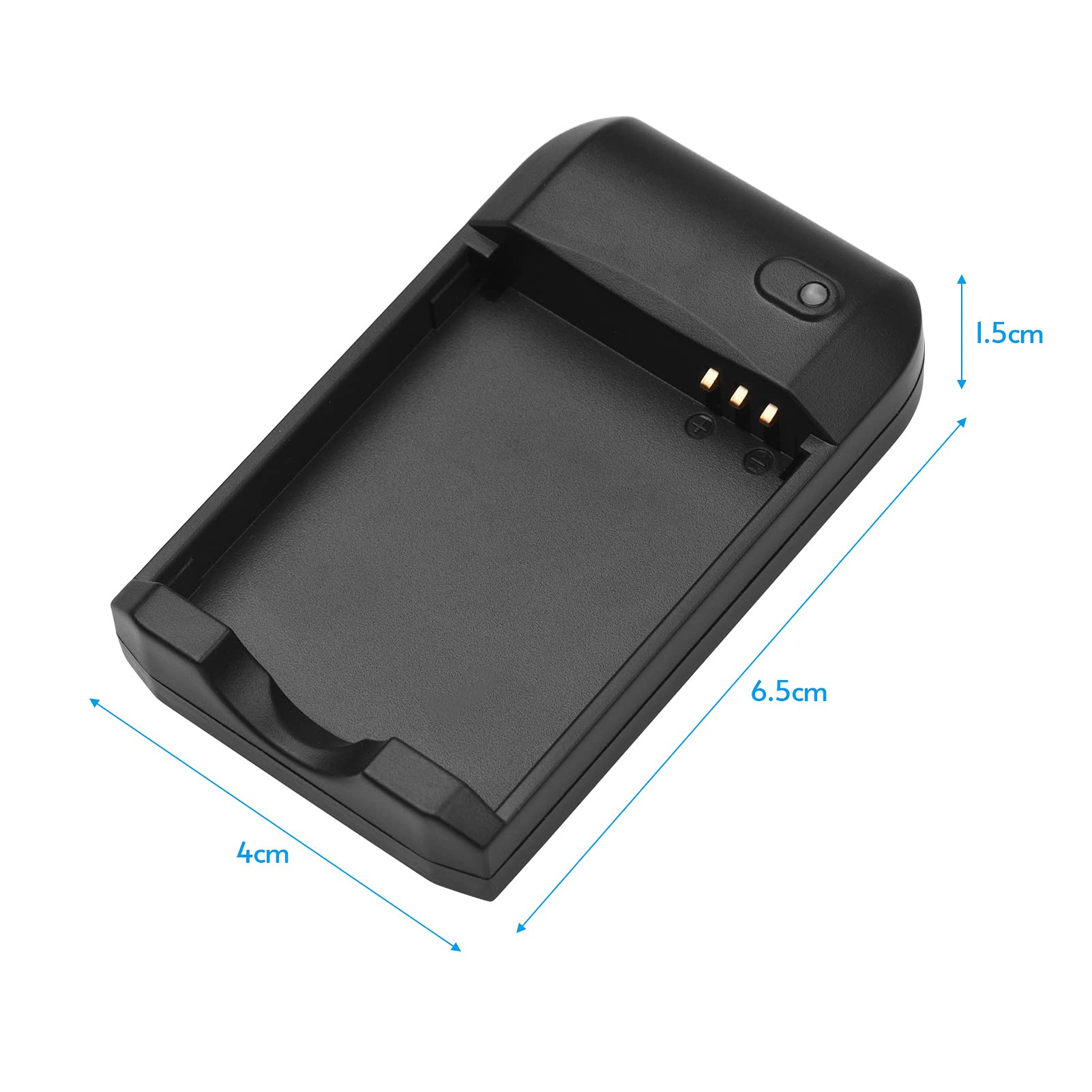 Andoer NP-6L Battery Charger with LED Indicator Light + 2pcs NP-6L Batteries 3.7V 700mAh with USB Charging Cable