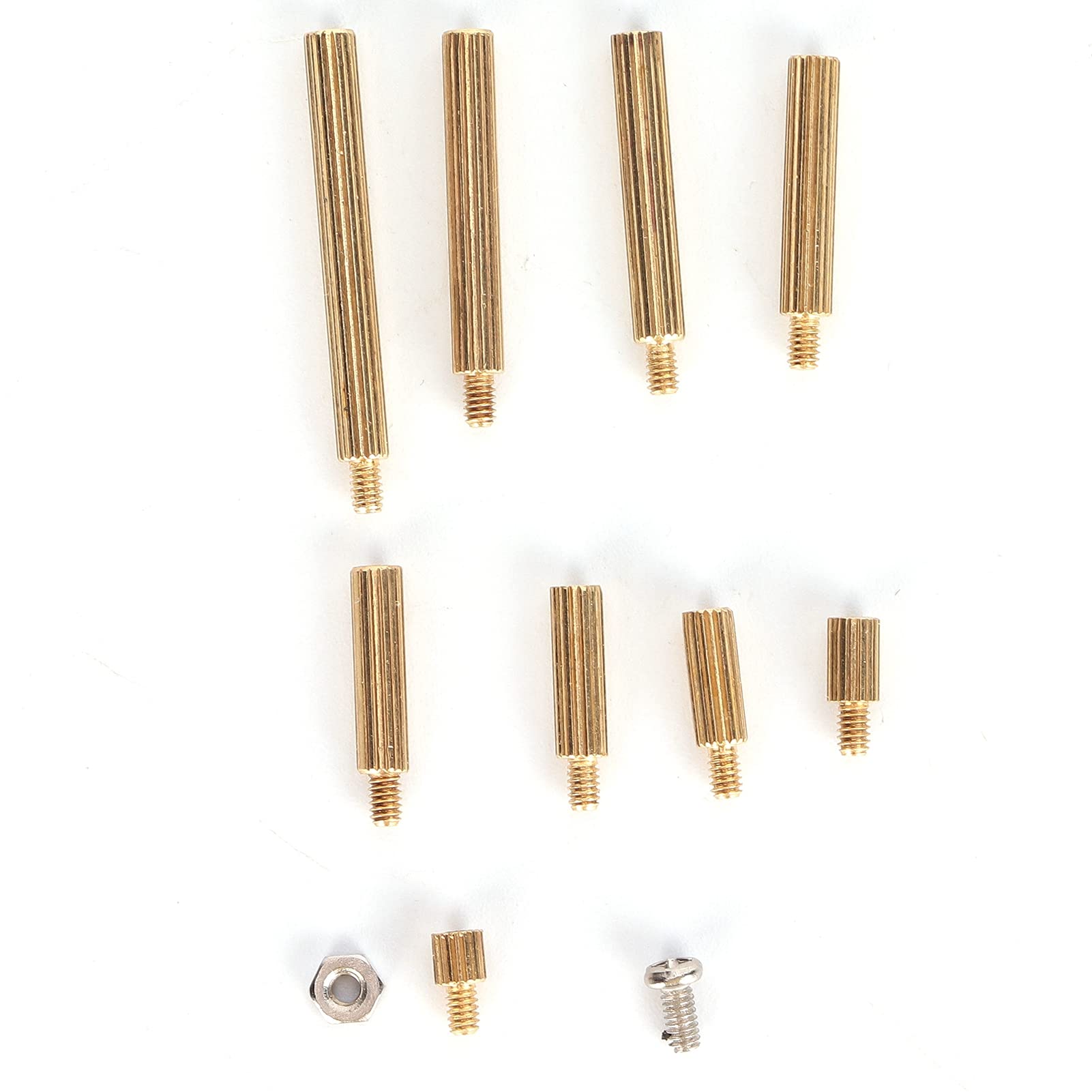 Knurled Standoffs, 270Pcs Installation Tool Screw Nut Brass Standoff Assortment for PCB Motherboard Mount for Electronics for Raspberry Pi