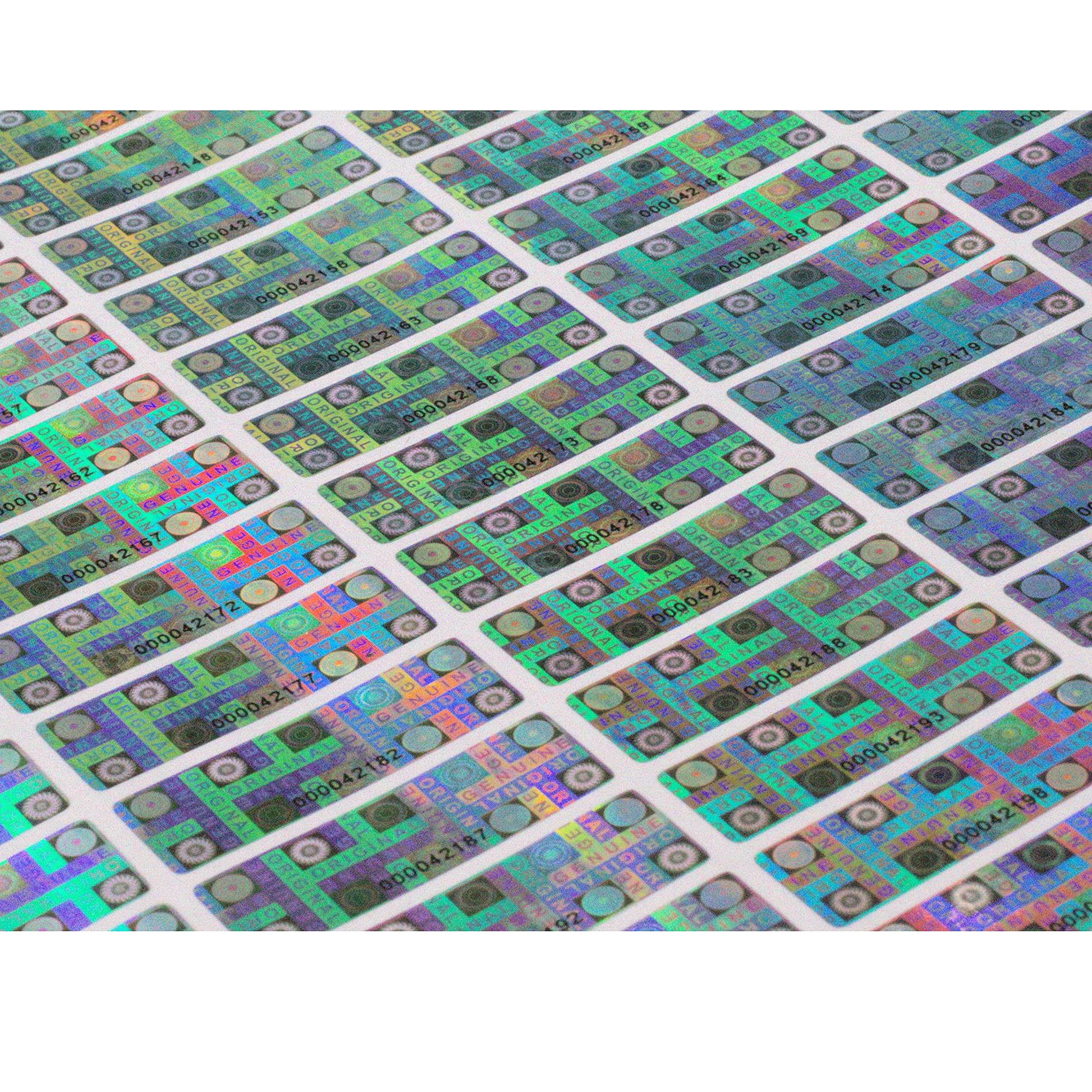 700 Tamper Proof Stickers, Tamper Evident Stickers. Genuine Original Holographic Security Seal, Tamper Resistant Hologram Foil Tape Feature with Serial Numbers. Strong Adhesive. (700 Stickers)