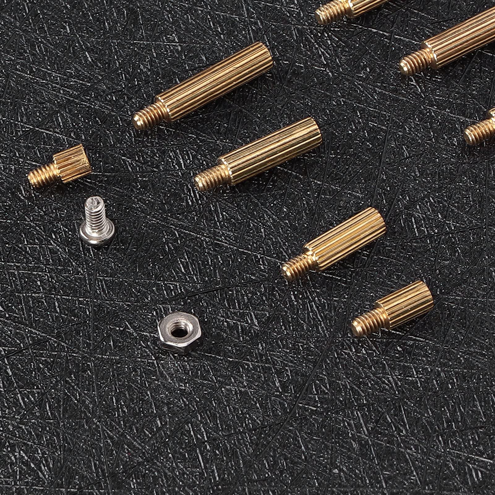 Knurled Standoffs, 270Pcs Installation Tool Screw Nut Brass Standoff Assortment for PCB Motherboard Mount for Electronics for Raspberry Pi