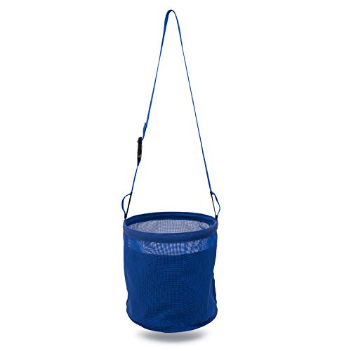 Hampton Rose Co. - 2-Pack Horse Feeding Bags - Heavy-Duty Breathable PVC-Coated Mesh Grain Feeder Nose Muzzle with Adjustable Straps - Complete with Stitched-in Alloy Rings and Solid Base