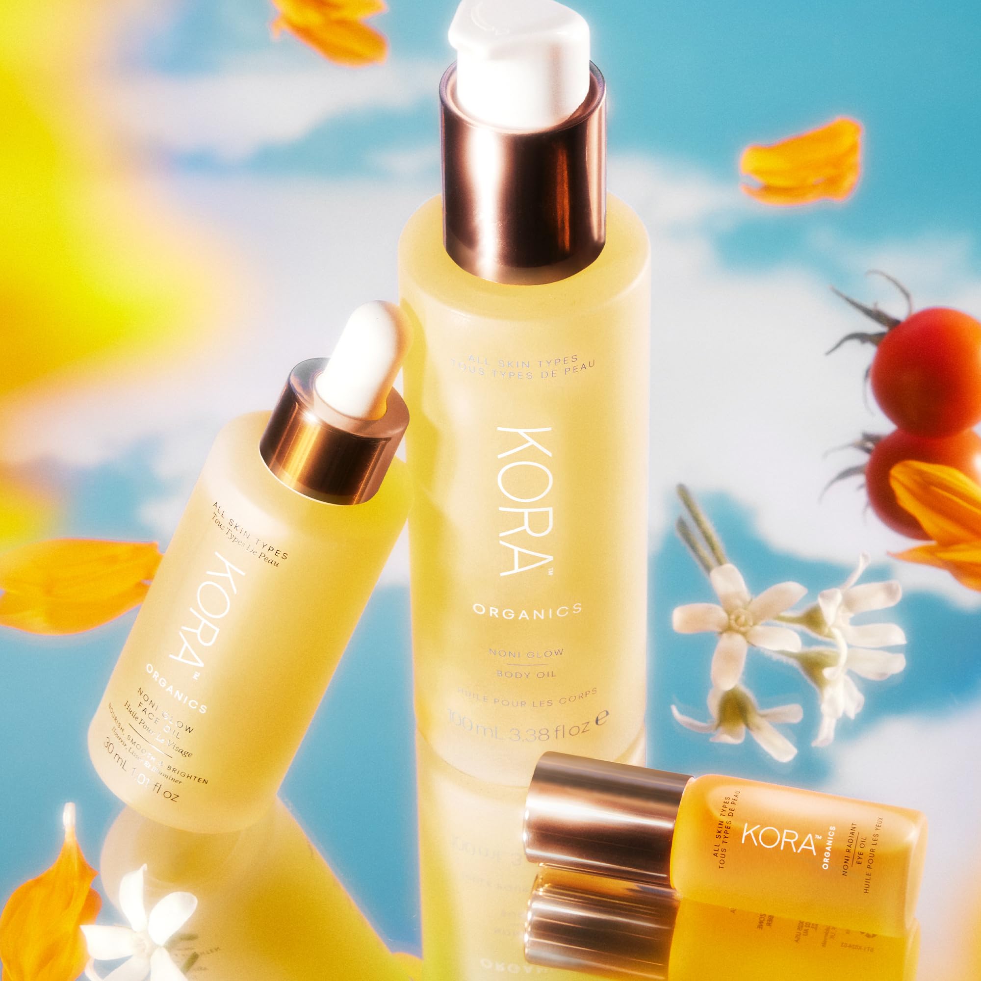 KORA Organics Noni Radiant Hydrating Eye Oil, Smooth & Tone, Certified Organic, Cruelty Free, 0.34 fl oz