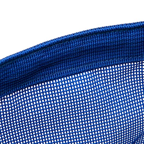 Hampton Rose Co. - 2-Pack Horse Feeding Bags - Heavy-Duty Breathable PVC-Coated Mesh Grain Feeder Nose Muzzle with Adjustable Straps - Complete with Stitched-in Alloy Rings and Solid Base