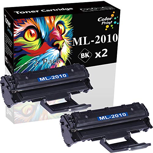 ColorPrint Compatible ML-2010 Toner Cartridge 2010 Replacement for ML2010 ML-2010D3 for ML-1610 ML-1610R ML-1620 ML-1625 ML-2010P ML-2010PR ML-2010R ML-2570 SCX-4521F SCX-4321 Printer (Black, 2-Pack)