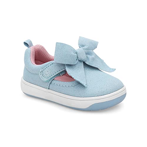 Stride Rite 360 Girls Kamila Mary Jane Flat, Blue, 5 Toddler US