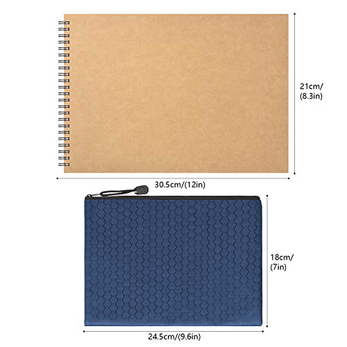 HomeMall Drawing Sketching Pencils Set, 37 Packs Art Kit with Sketchbook Draw Pencils Dual Ended Color Pencil Eraser Sharpener Pencil Bag for Kids Adults and Art Beginnersā¦