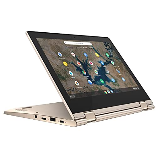 Lenovo Flex 3 2-in-1 Chromebook Laptop, 11.6" HD Touchscreen, Intel Celeron N4020 CPU, 4GB RAM, 96GB Storage(32GB eMMC + 64GB Card), WiFi, Bluetooth, Webcam, Chrome OS, Almond | TGCD Bundle