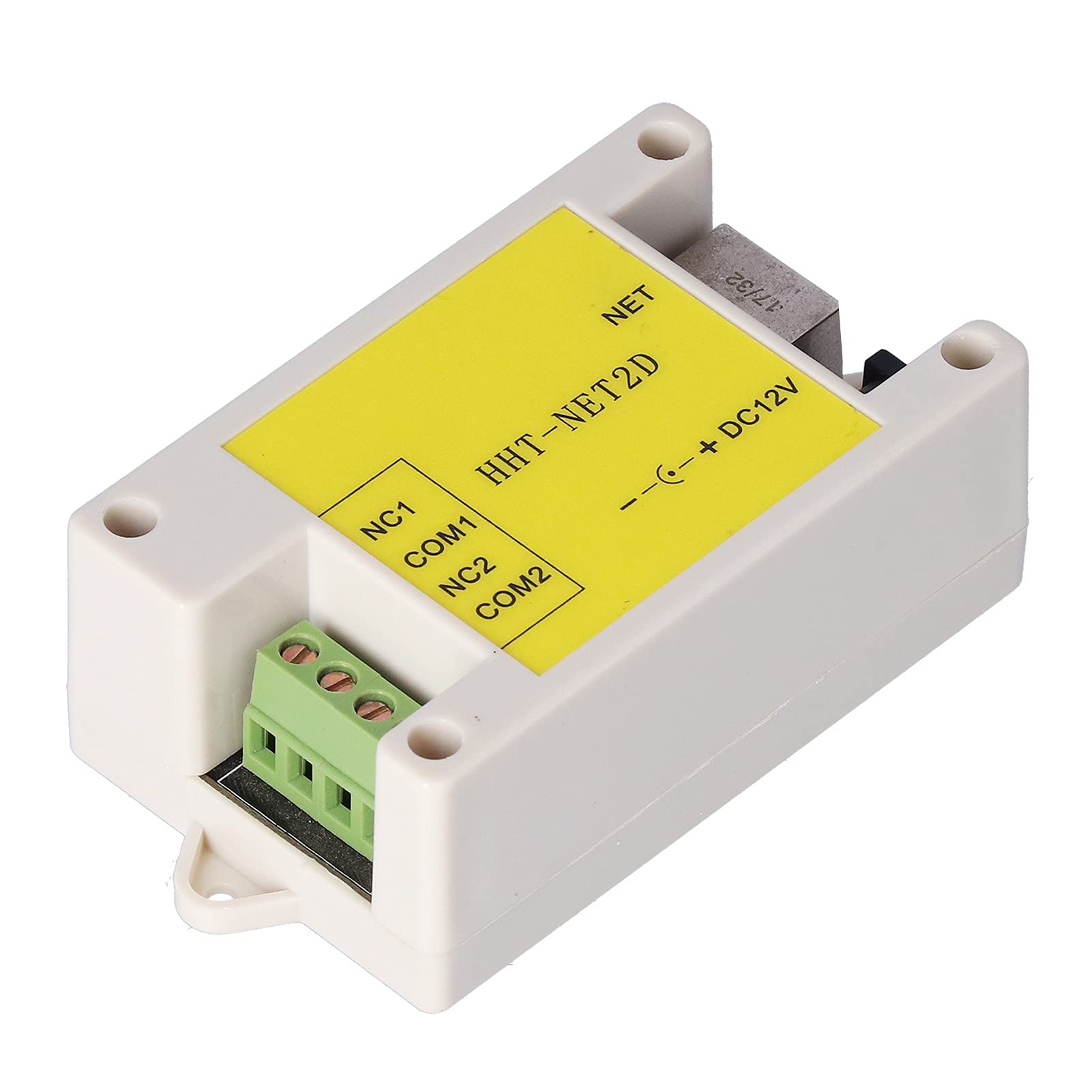 IP Network Relay Module Upgraded 2 Channel Internet Watchdog Remote Control Modules Network Controller HHT-NET2D DC12V -40 to +85 Degrees