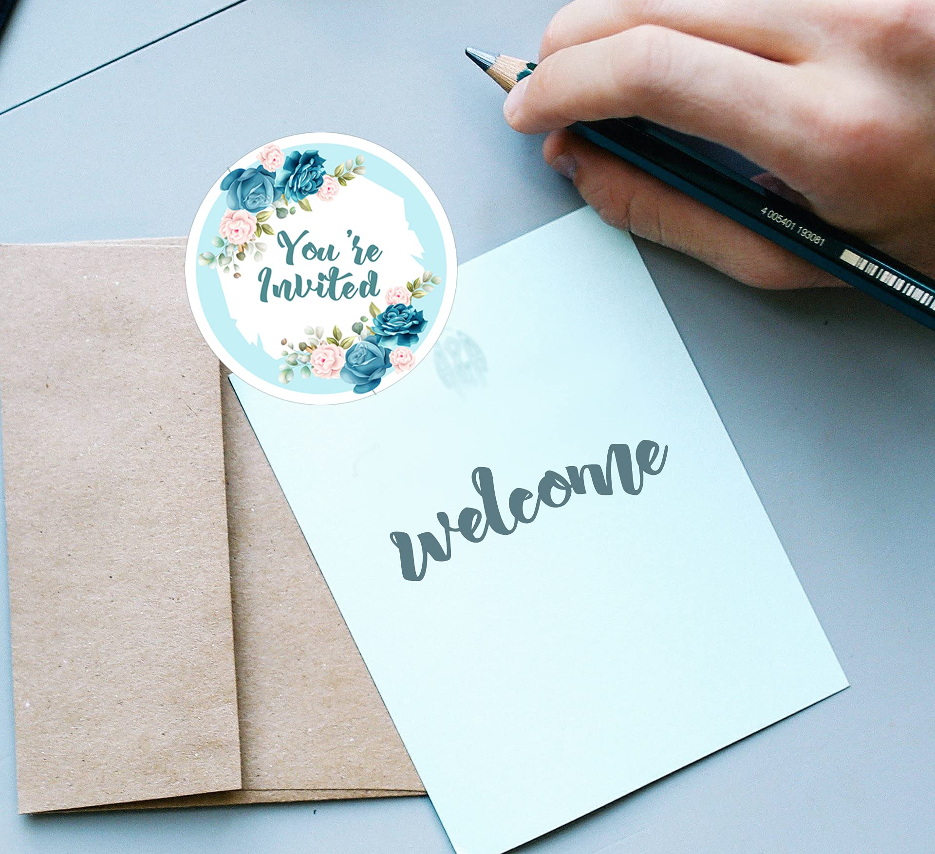 Wedding Invitation Stickers 2 Inch You're Invited Wedding Envelope Seals,240 Pcs Per Pack
