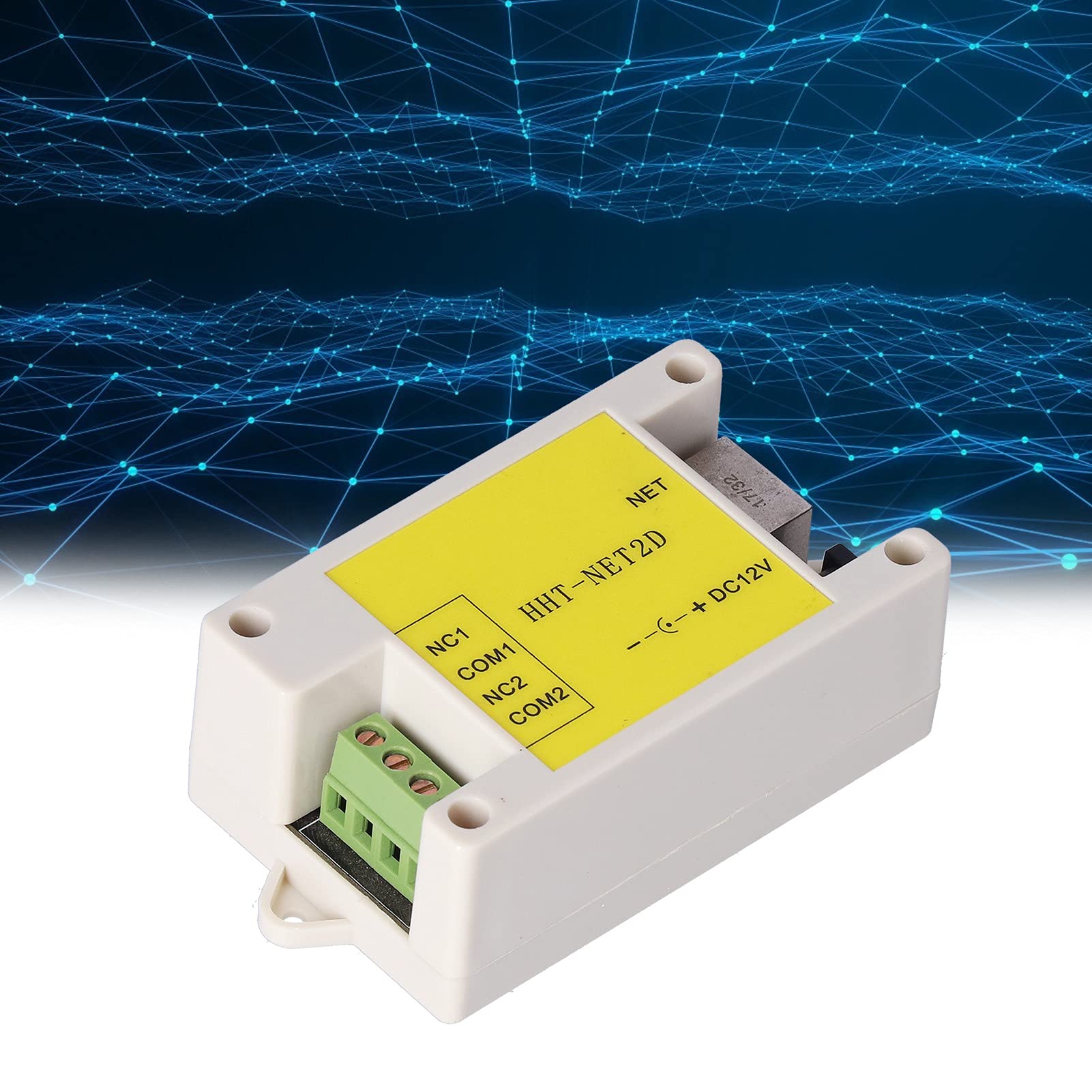 IP Network Relay Module Upgraded 2 Channel Internet Watchdog Remote Control Modules Network Controller HHT-NET2D DC12V -40 to +85 Degrees