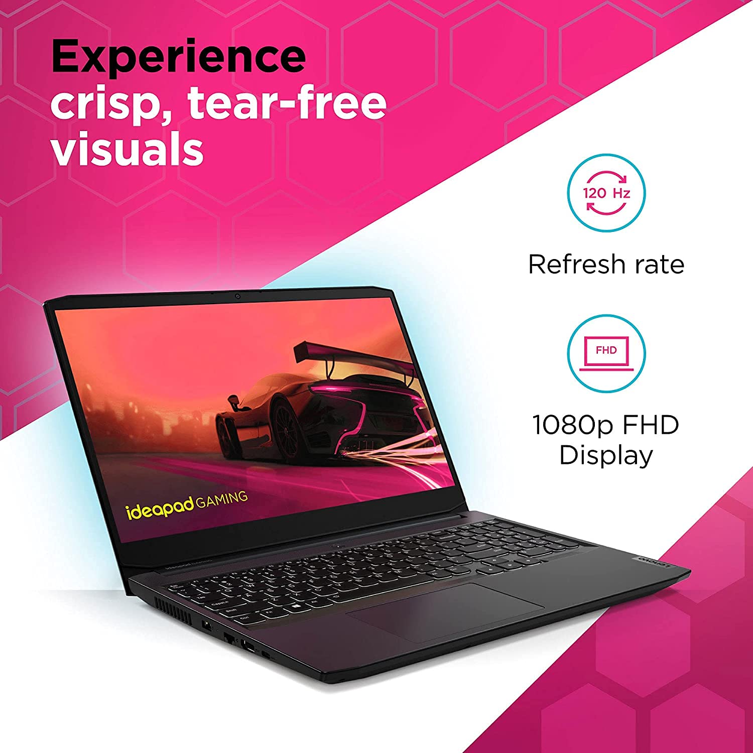 Lenovo IdeaPad Gaming 3 15 15.6" Laptop, 15.6" FHD (1920 x 1080) Display, AMD Ryzen 5 5600H Processor, GeForce RTX 3050, 32GB DDR4 RAM, 1TB NVME SSD, Windows 10H, Black, Mousepad Bundle