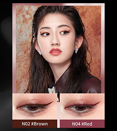 COLORKEY Floating Color 24 Hours Longwear Waterproof Liquid Eyeliner, Sweat Resistant, Waterproof and Smudgeproof Eye Liners Eyeliner Pencil (N02 Brown)