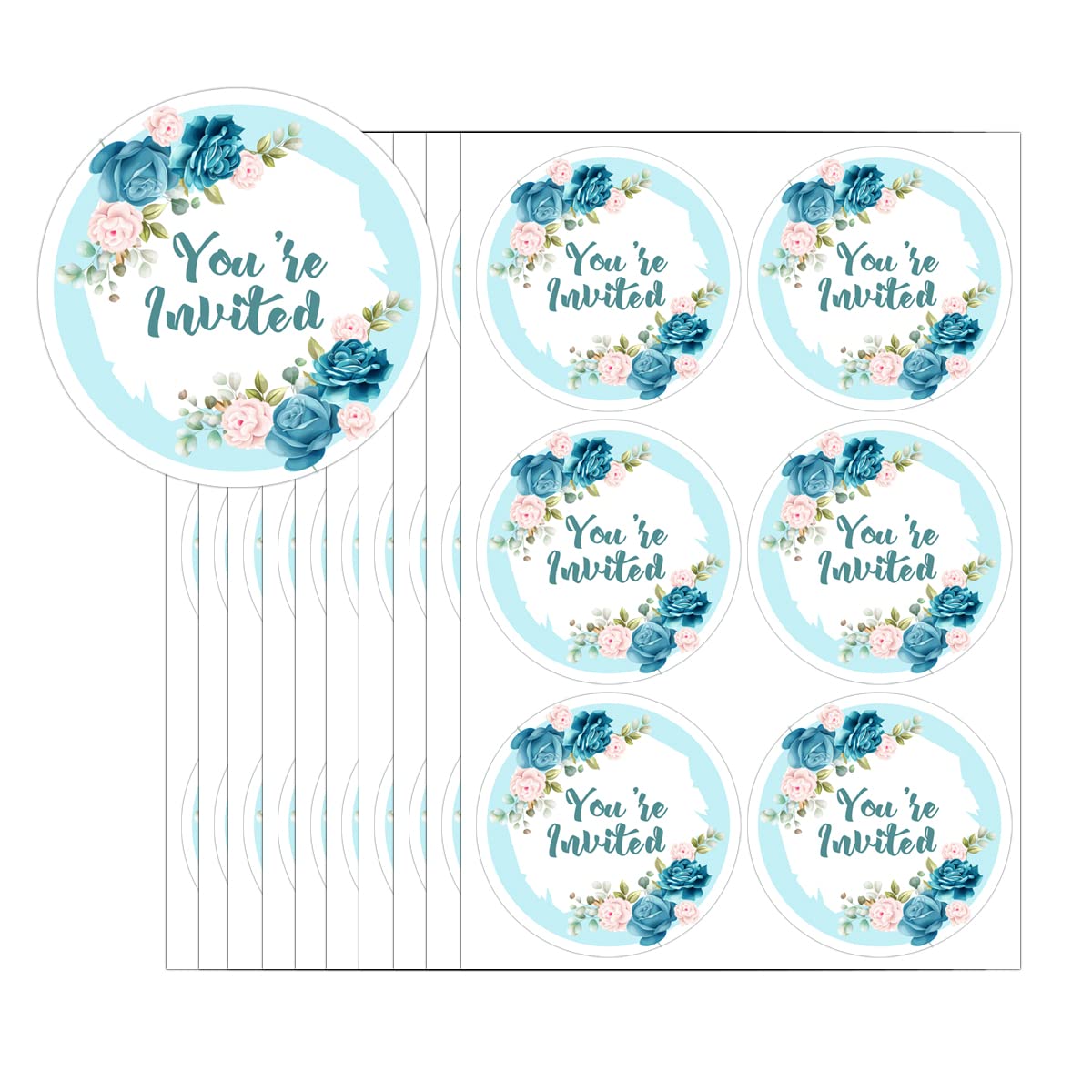 Wedding Invitation Stickers 2 Inch You're Invited Wedding Envelope Seals,240 Pcs Per Pack