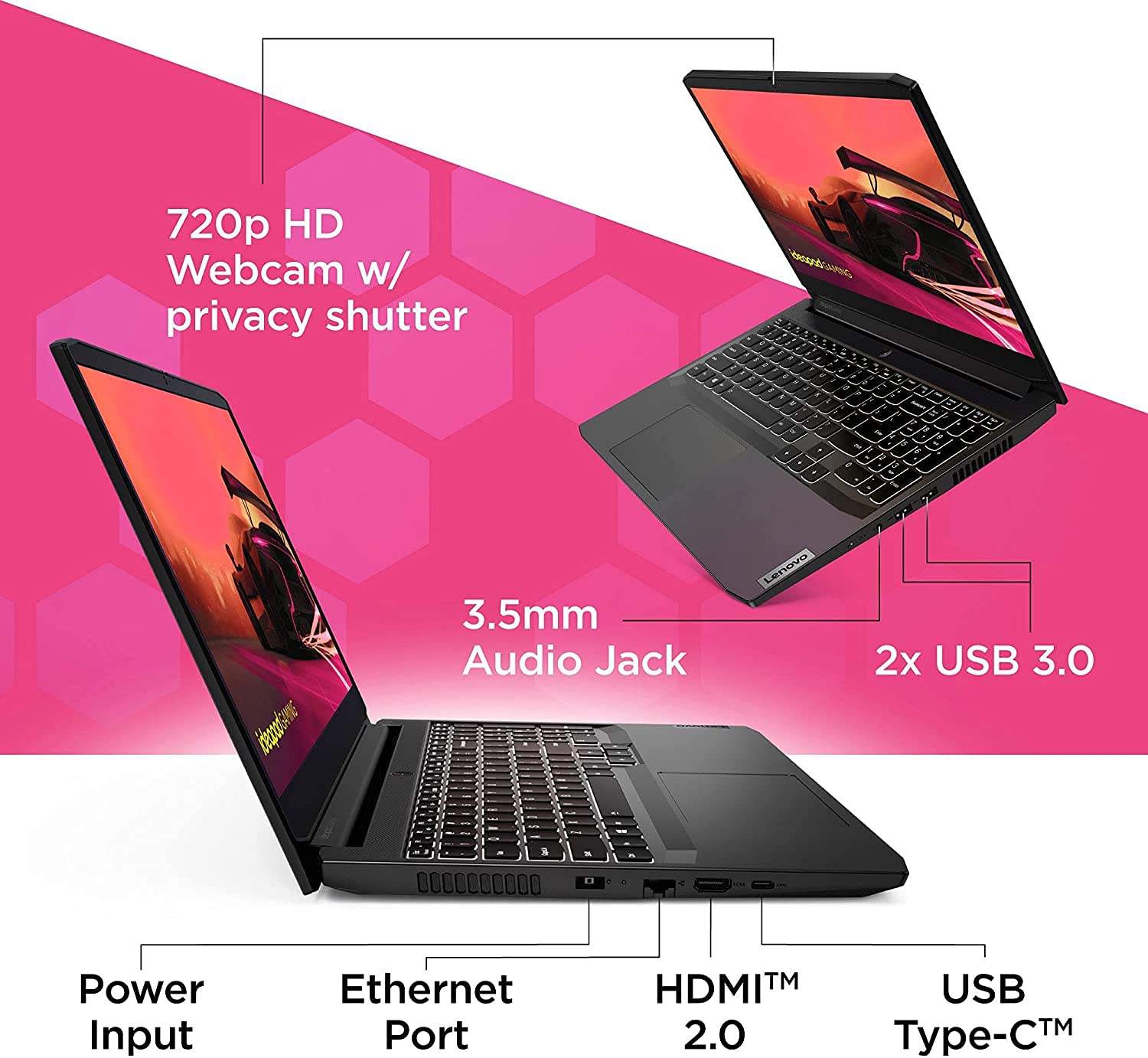 Lenovo IdeaPad Gaming 3 15 15.6" Laptop, 15.6" FHD (1920 x 1080) Display, AMD Ryzen 5 5600H Processor, GeForce RTX 3050, 32GB DDR4 RAM, 1TB NVME SSD, Windows 10H, Black, Mousepad Bundle