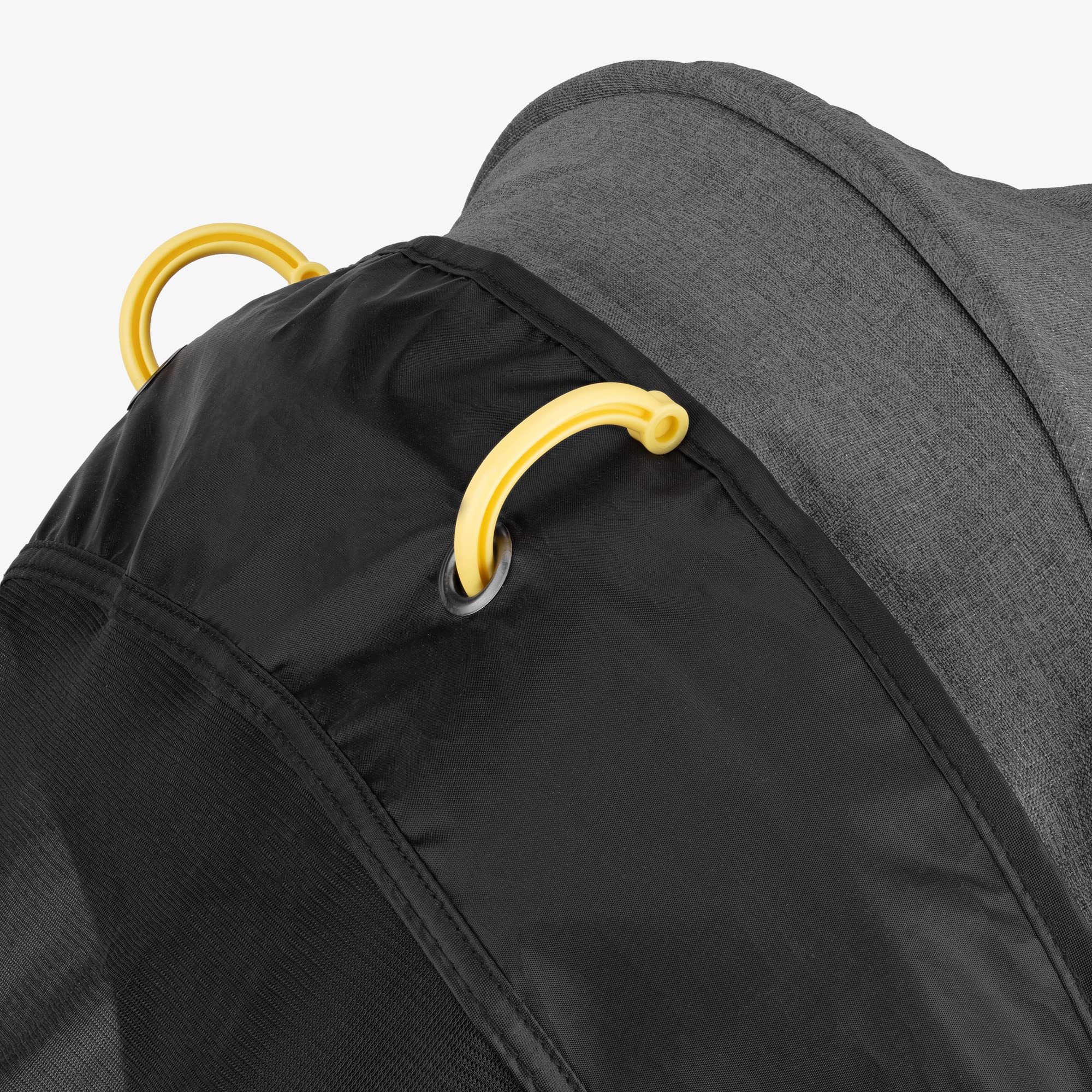 Navaris Sun Shade for Stroller - Baby Stroller Sun Cover - Universal Stroller Sunshade Long Net Clip-On Accessories for Umbrella Strollers - Black