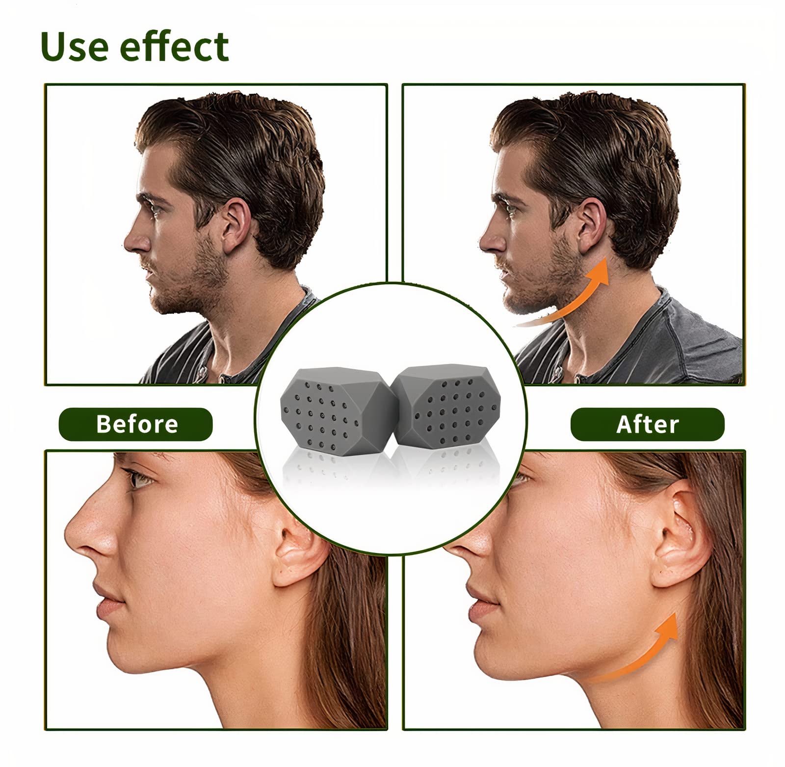 Jawrize Jaw Exerciser - Jawline for Sharp Jawline, Slim and Tone Your Face, Double Chin Reducer Men Women, Face Slimmer, BPA Free Silicone Excersize Equipment, Workout Kit, Grey