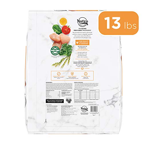 Nutro Natural Choice Senior Dry Dog Food, Chicken & Brown Rice Recipe Dog Kibble, 13 lb. Bag